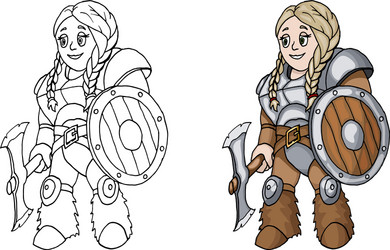 Viking Warrior Girl Vector Images (over 330)