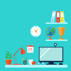 Workspace Royalty Free Vector Image - VectorStock