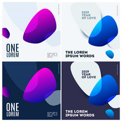 Abstract set design of colourful elements Vector Image