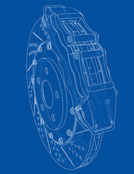 Car Blueprint Brake Vector Images (53)
