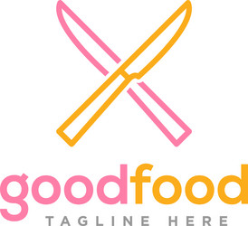 Good food logo icon design Royalty Free Vector Image