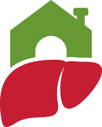 House liver logo template creative liver logo Vector Image
