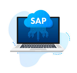 Sap business process automation software cloud Vector Image