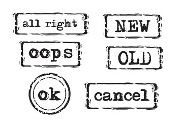 Office stamps Royalty Free Vector Image - VectorStock