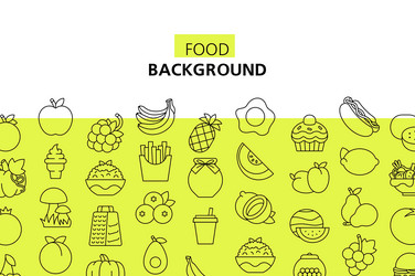 Food background Royalty Free Vector Image - VectorStock