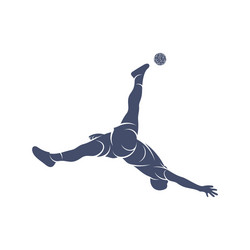 Player takraw soccer design creative Royalty Free Vector