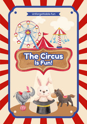 Circus frame Royalty Free Vector Image - VectorStock