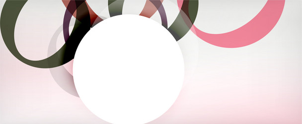 Ring geometric shapes o letter repetition Vector Image