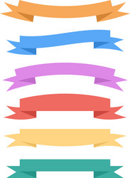 Cute ribbon banners Royalty Free Vector Image - VectorStock