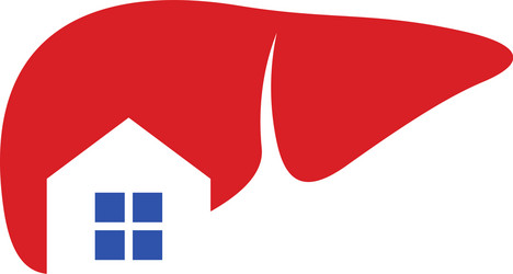 House liver logo template creative liver logo Vector Image