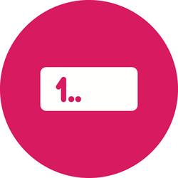 Input numbers icon image Royalty Free Vector Image