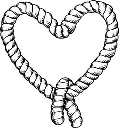 Doodle noose rope knot Royalty Free Vector Image