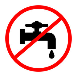 Faucet icon set of water malfunction Royalty Free Vector