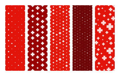 Seamless hospital background with plus symbols Vector Image