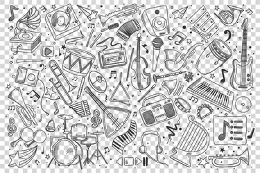 Set of music notes Royalty Free Vector Image - VectorStock