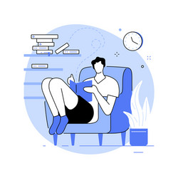 Read a book abstract concept Royalty Free Vector Image