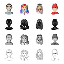 Mongoloid Race Vector Images (31)