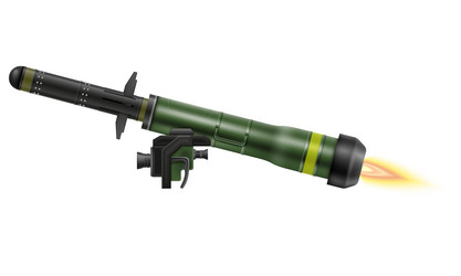 Hand portable missile system Royalty Free Vector Image