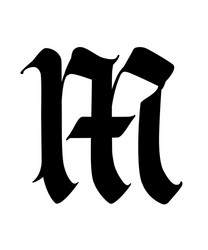 Letter M Gothic Vector Images (over 110)
