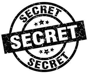 Secret project rubber stamp Royalty Free Vector Image