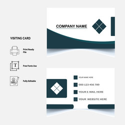 Creative visiting card design Royalty Free Vector Image