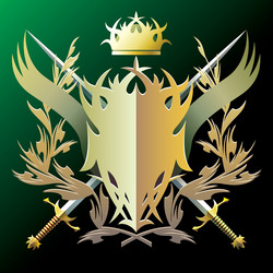 Blue blazon Royalty Free Vector Image - VectorStock