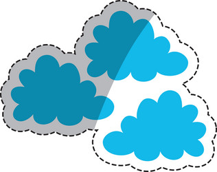 Clouds weather sky Royalty Free Vector Image - VectorStock