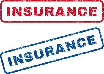 No insurance rubber stamp Royalty Free Vector Image