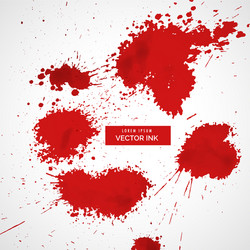 Blood splat splash spot ink stain blot patch Vector Image