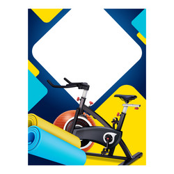 Gym poster sport workout background Royalty Free Vector