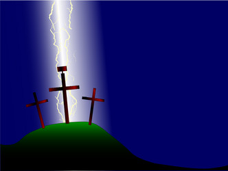 Old rugged cross Royalty Free Vector Image - VectorStock