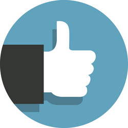 Light Blue Thumbs Up Icon Vector Images (over 220)