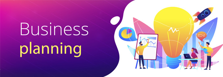 Business mission concept banner header Royalty Free Vector