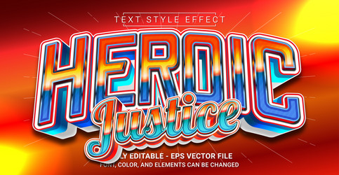 Super heroes text style effect editable graphic Vector Image