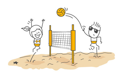 Beach Stick Figures Vector Images (over 310)