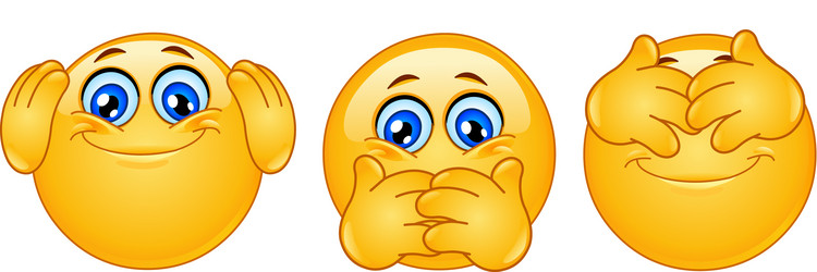 Three wise monkeys Royalty Free Vector Image - VectorStock