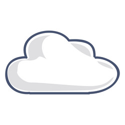 Cloud sky nature icon Royalty Free Vector Image