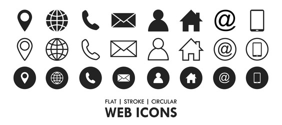 Phone Email Web Icons Vector Images (over 29,000)