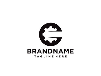 Letter c gear engineer logo design template Vector Image