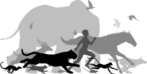 Running Deer Outline Vector Images (over 200)