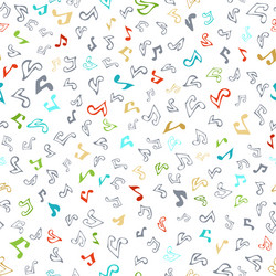Music notes background Royalty Free Vector Image