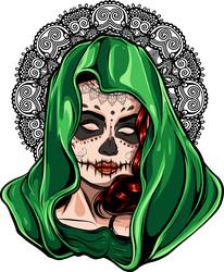 Draw of dead girl design Royalty Free Vector Image