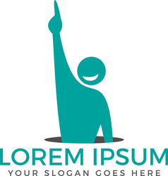 Recruitment agency logo Royalty Free Vector Image