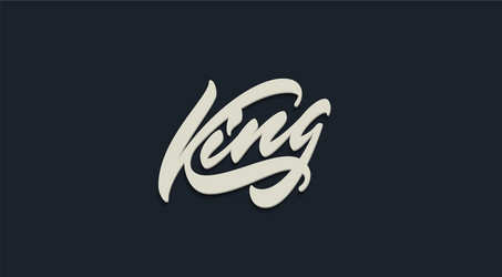 King Word Typography Vector Images (over 370)