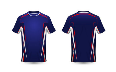 Blue Layout E Sport T-Shirt Vector Images (80)