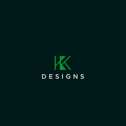 Kc creative logo design Royalty Free Vector Image