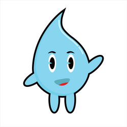 Cute water cartoon Royalty Free Vector Image - VectorStock