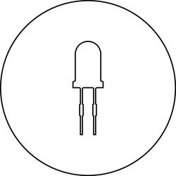 Circle Diode Light Emitting Vector Images (over 150)