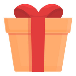 Loyalty gift icon cartoon box present Royalty Free Vector