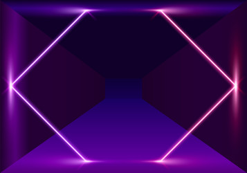 Neon scene laser show Royalty Free Vector Image